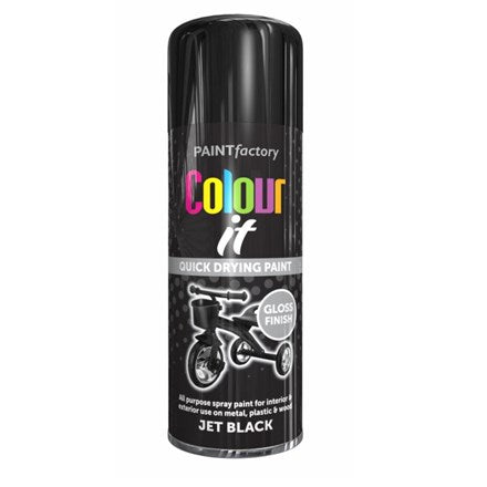 Spray Paint - 400ml Jet Black — Trotters Traders